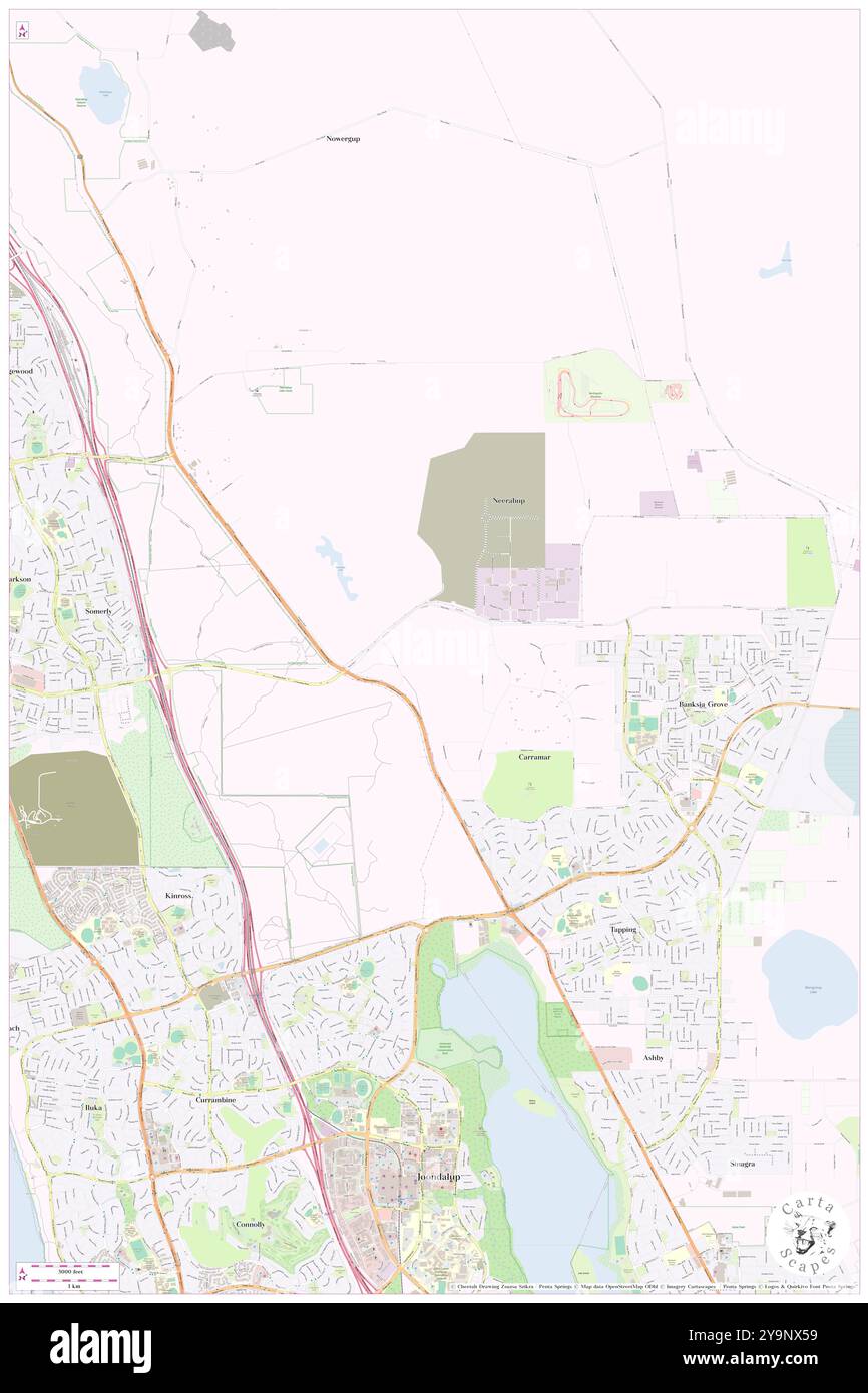 Carramar, Wanneroo, AU, Australia, Western Australia, S 31 41' 24'', N ...