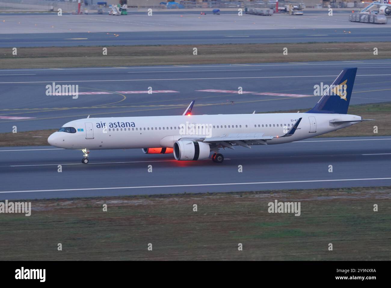 ISTANBUL, TURKIYE - JUNE 21, 2023: Air Astana Airbus A321-271NXLR (8980) landing to Istanbul ...