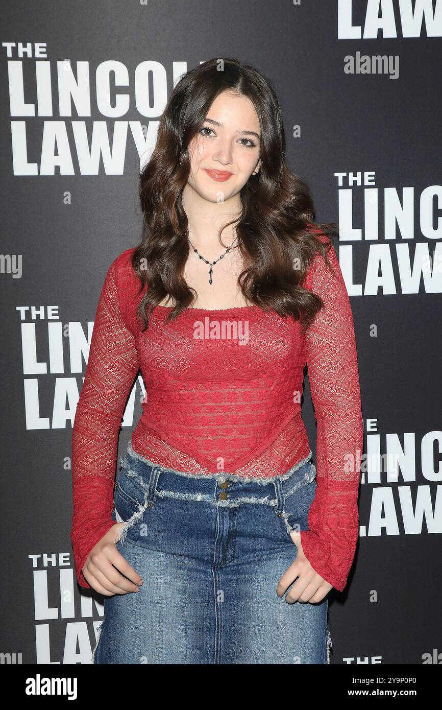 Los Angeles, USA. 10th Oct, 2024. Krista Warner attends the arrivals of The Lincoln Lawyer ...
