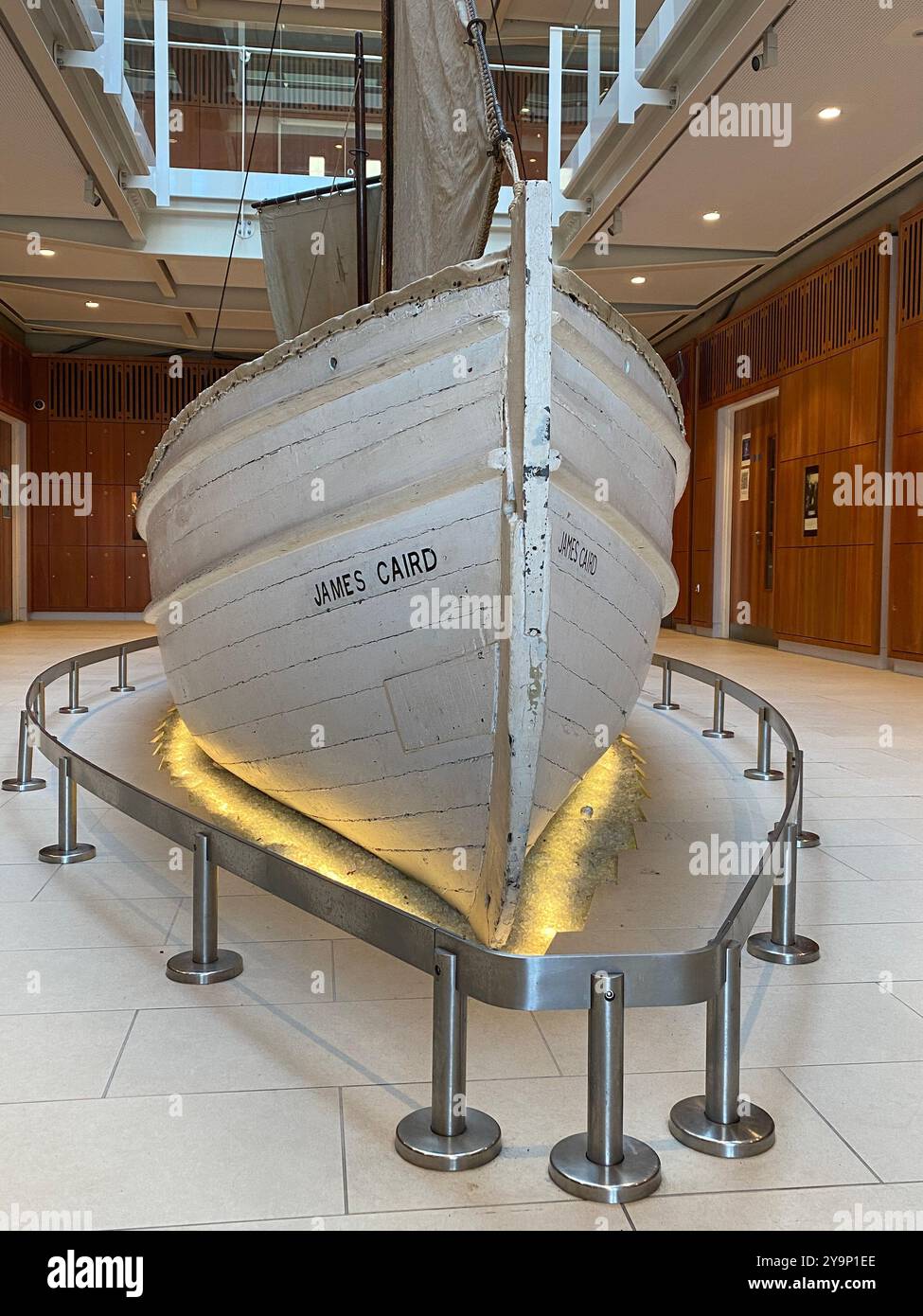 The James Caird, Ernest Shackleton`s boat, Dulwich college, London, U.K ...
