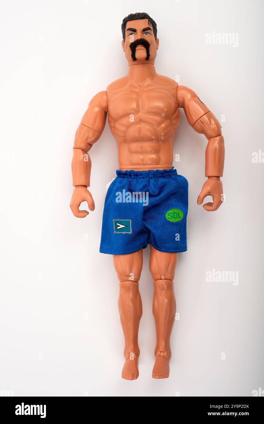 Action Man figure with homemade facial hair Stock Photo - Alamy
