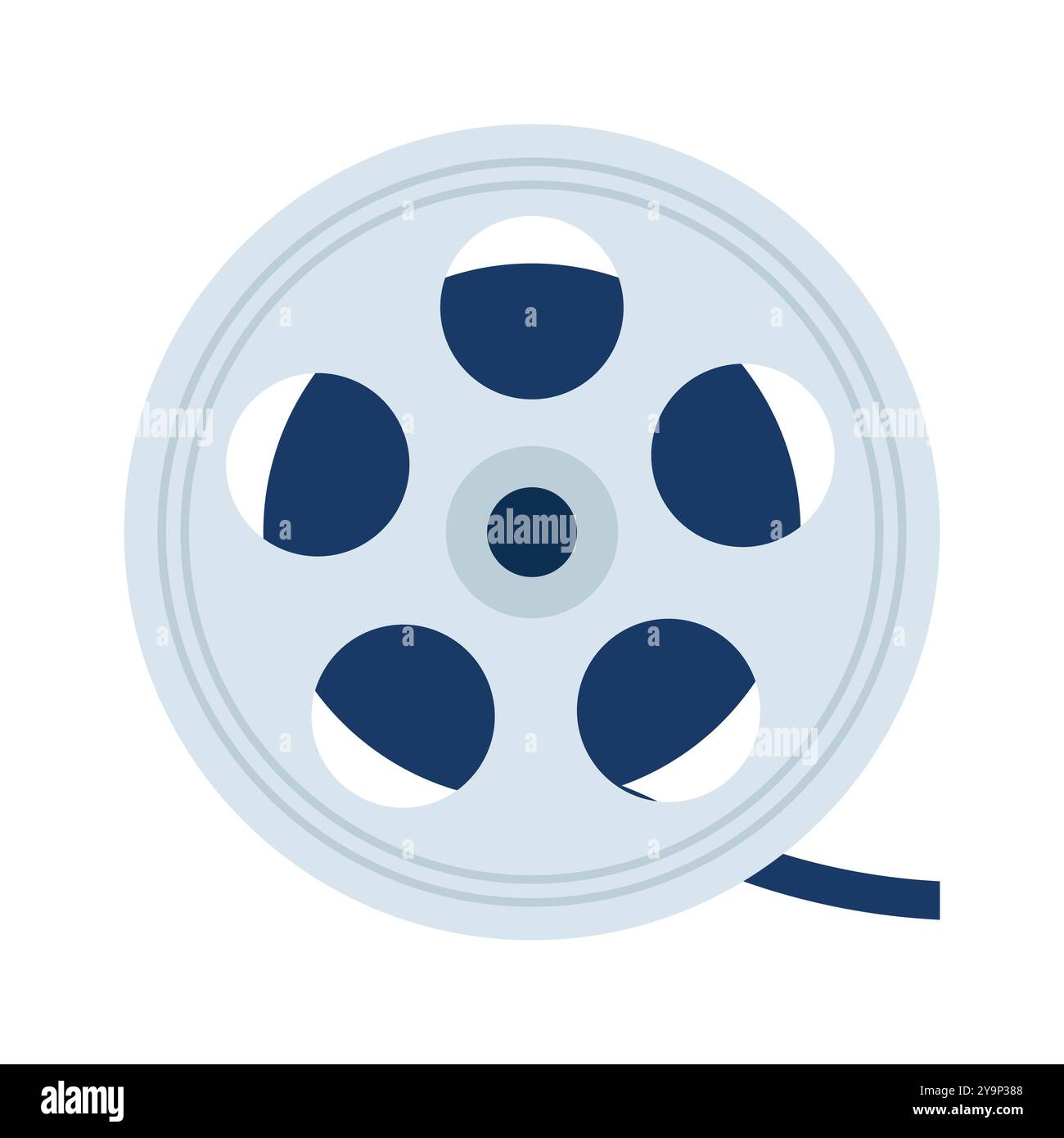 A customizable flat vector of film roll in modern style ready to use ...