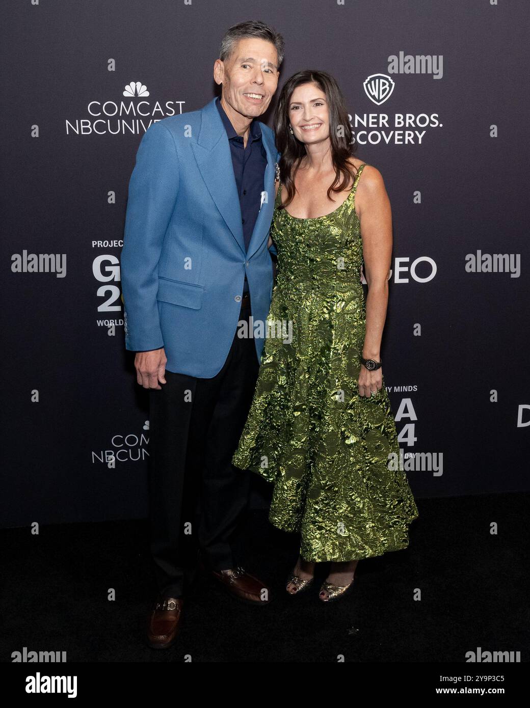 New York, USA. 10th Oct, 2024. (L-R) Jeff Yabuki and Gail Yabuki arrive ...
