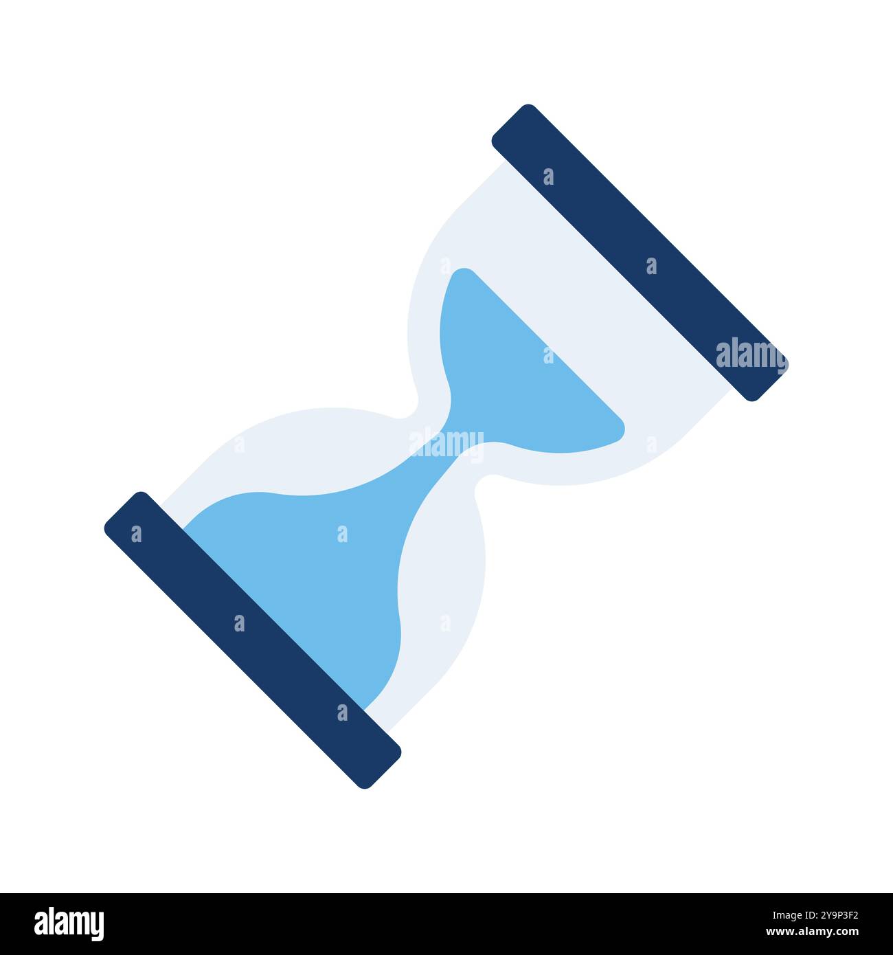 Vector of vintage timepiece, icon of hourglass in flat style Stock ...