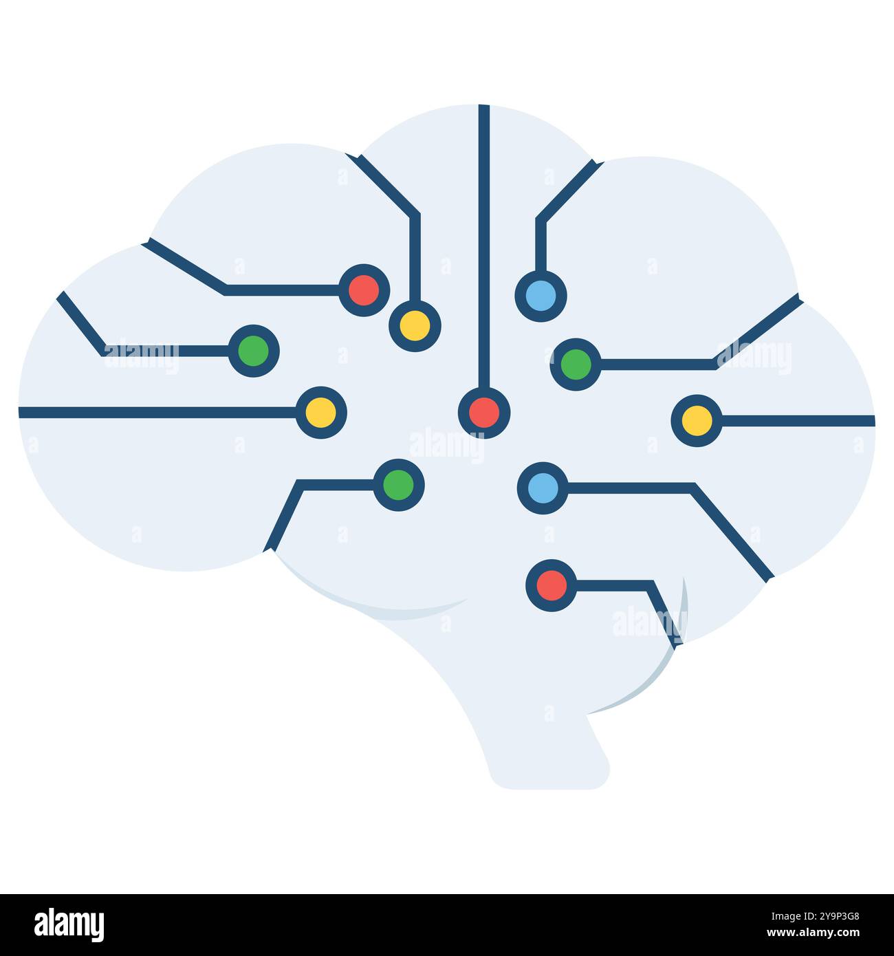 Ai brain structure Stock Vector Images - Alamy