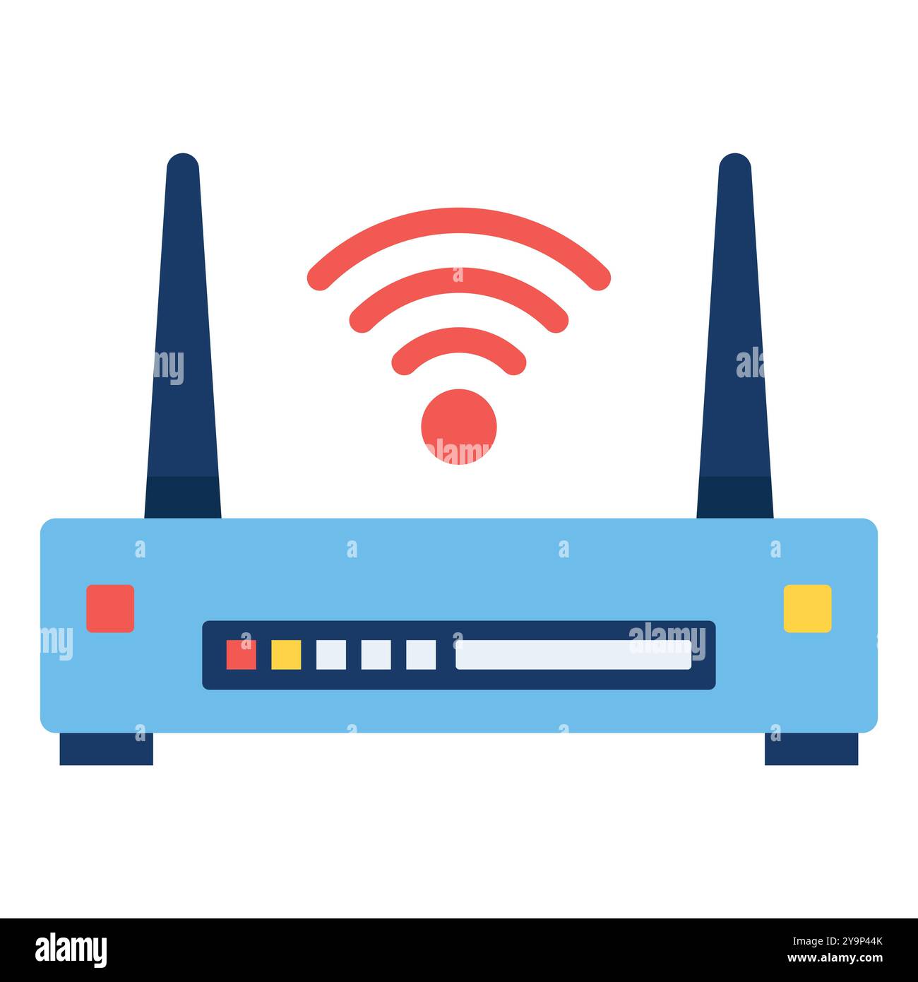Take a look at this visually appealing wifi router vector in flat style ...