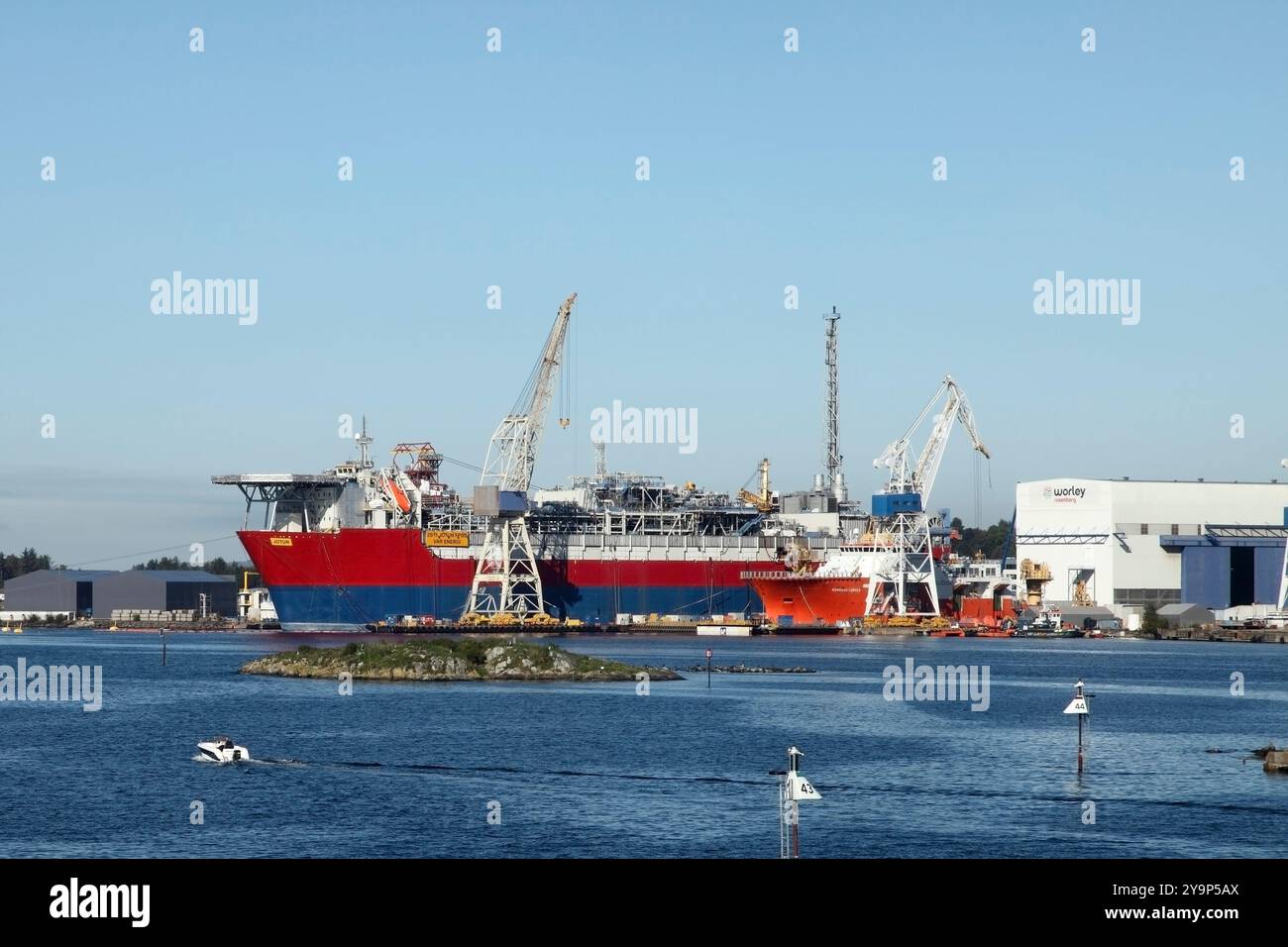 The "Jotun" FPSO (Floating Production Storage and Offloading) oil ...