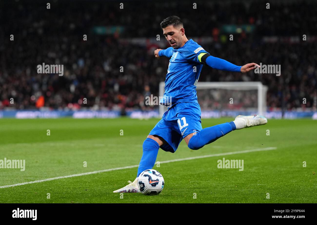 Greece's Anastasios Bakasetas during the UEFA Nations League Group B2 ...