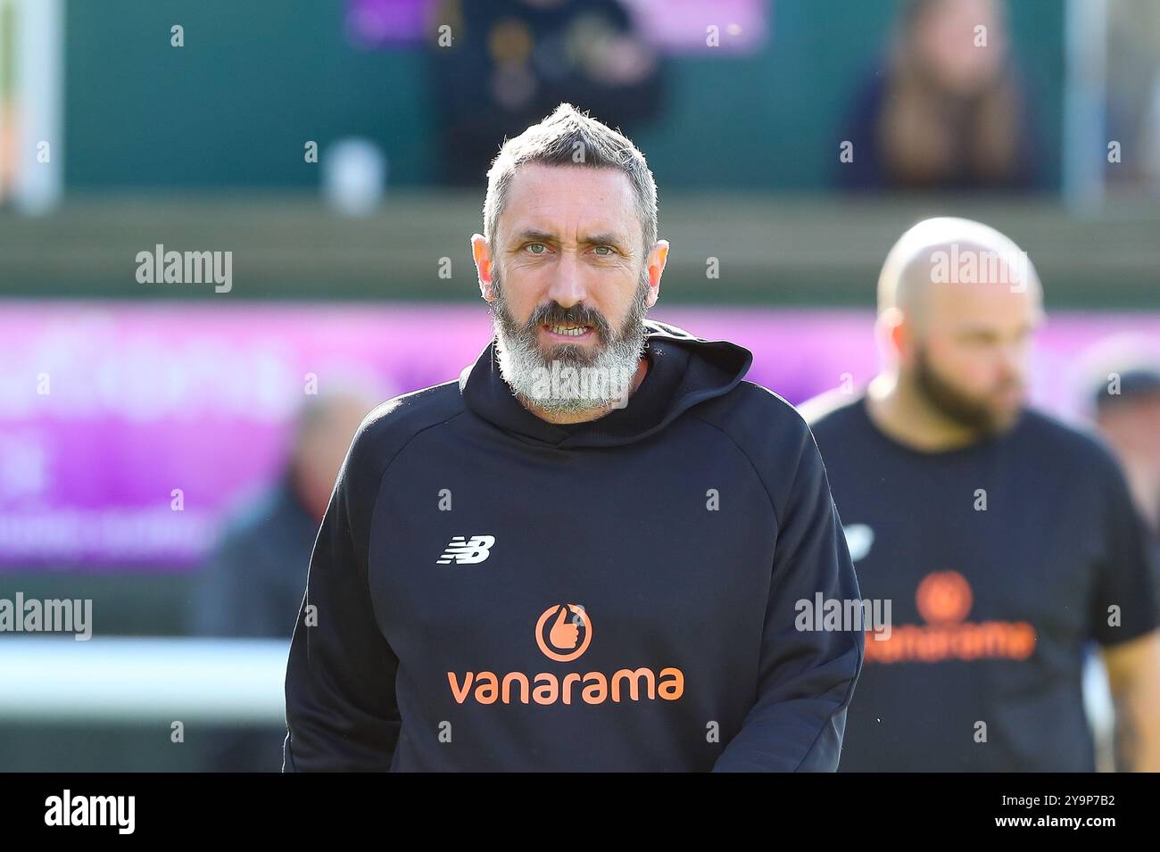 Jonathan Greening manager of Scarborough during the Vanarama National ...