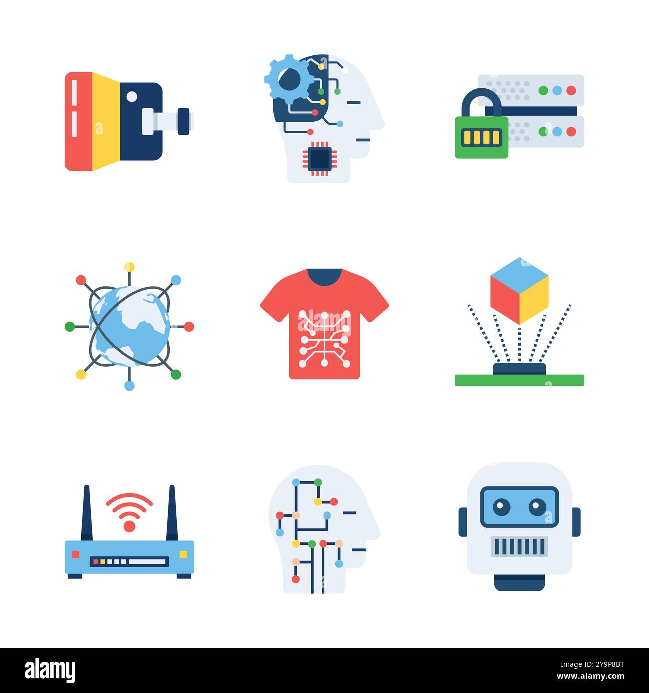 Machine learning technology Cut Out Stock Images & Pictures - Alamy