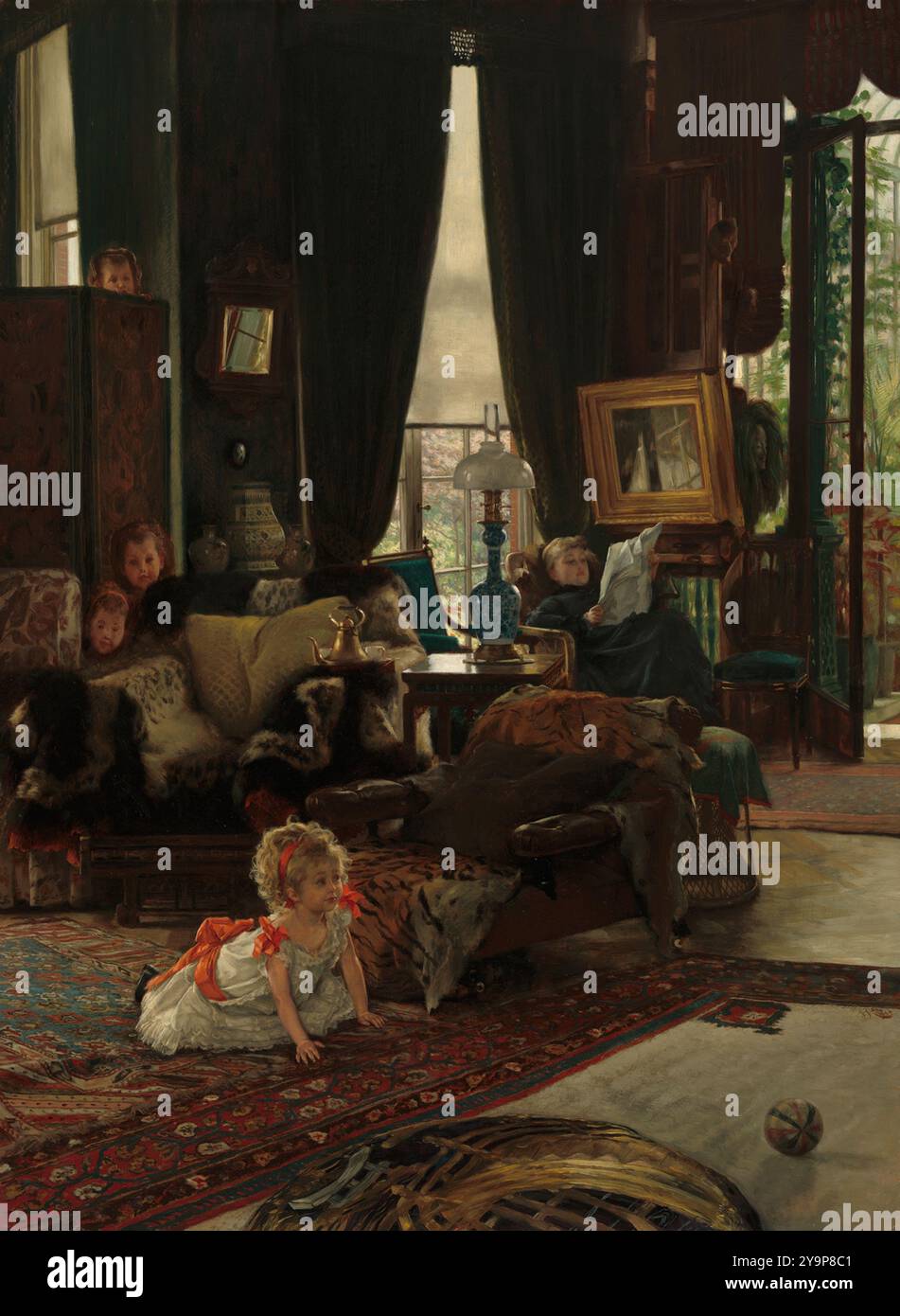 Hide and Seek (circa 1877) James Tissot (French, 1836-1902 Stock Photo ...