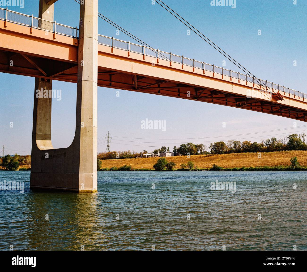 Jedleseer Bridge, Over the New Danube, Vienna, Austria Stock Photo - Alamy