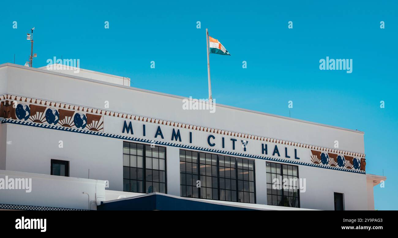 Miami flag hi-res stock photography and images - Alamy