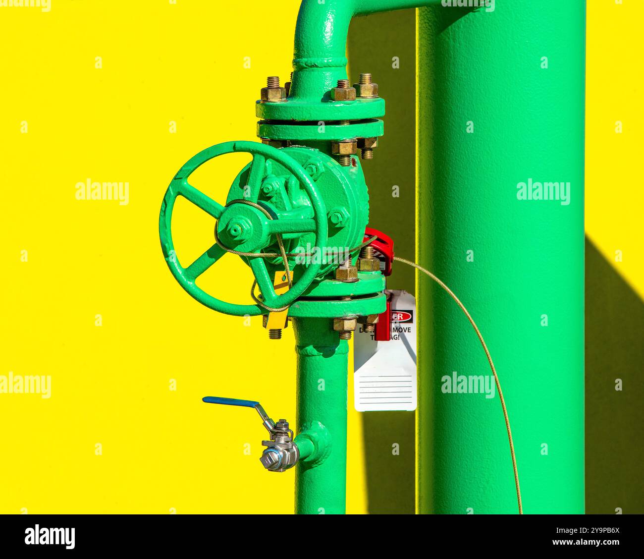 Safety valve at industrial site Stock Photo - Alamy