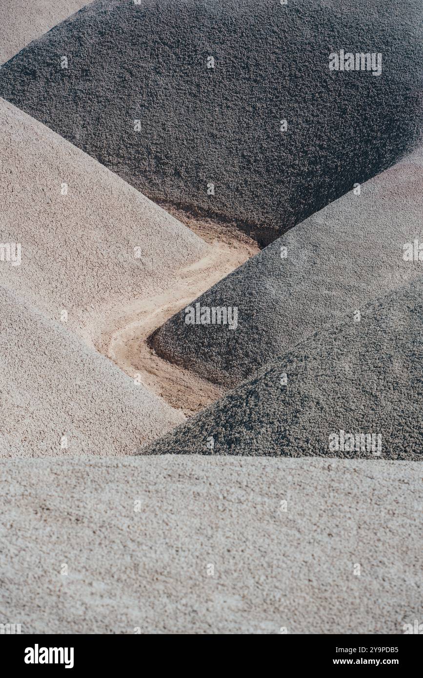 Abstract View Of Bentonite Clay Formations In The Utah Desert Stock ...