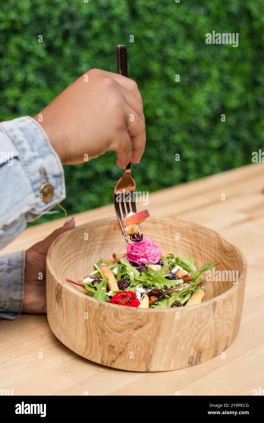 American salad fork hi-res stock photography and images - Alamy