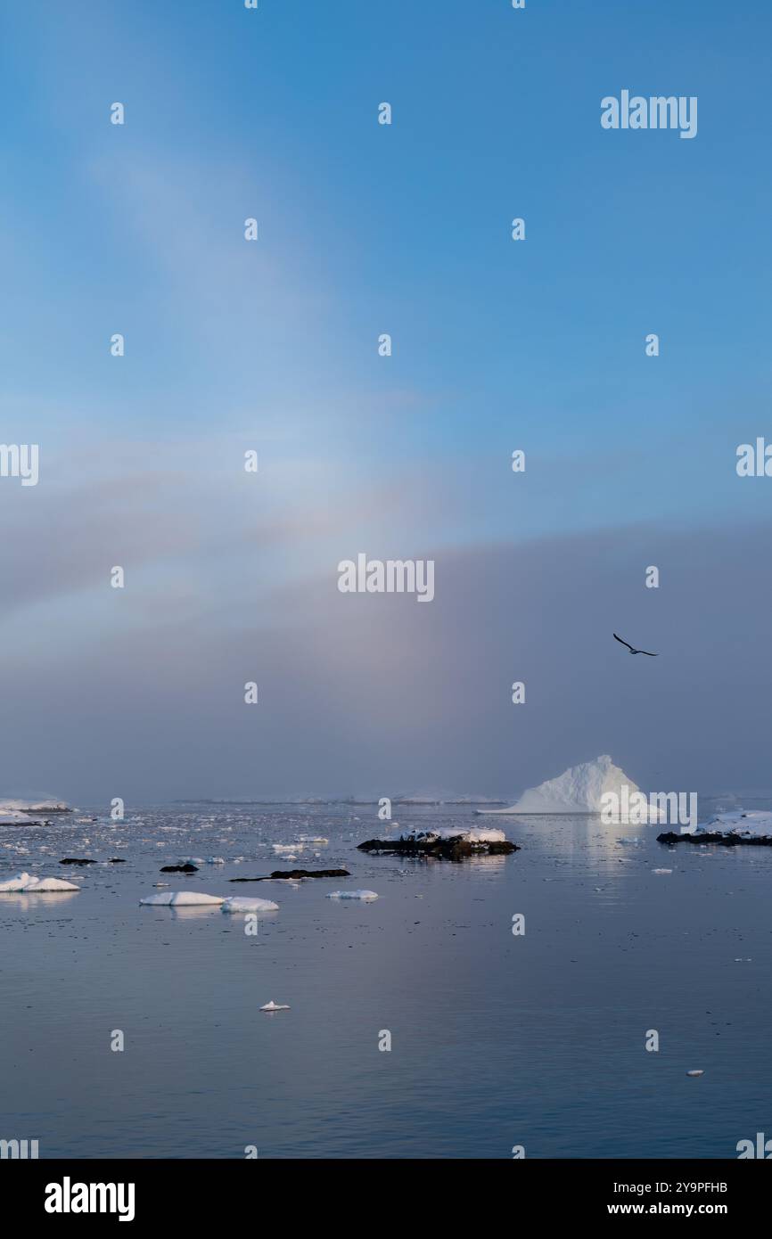 White rainbow in Antarctica over the ocean Stock Photo - Alamy