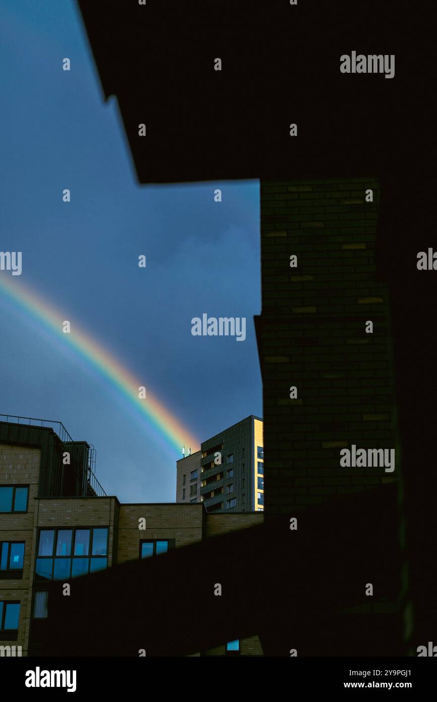 Double rainbow dramatic clouds hi-res stock photography and images - Alamy