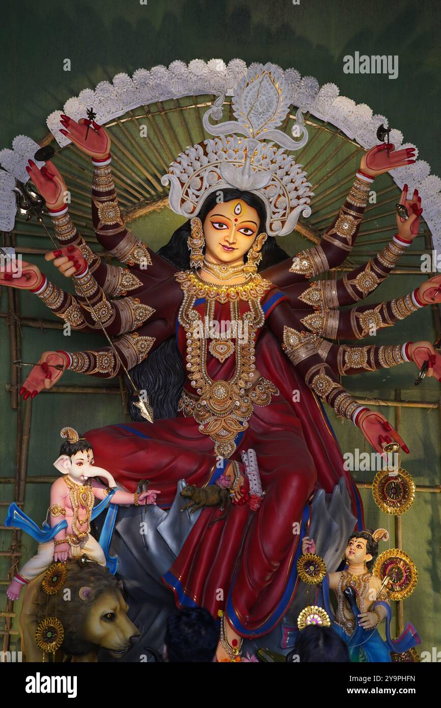 Kolkata, India. October 10, 2024 – Kolkata Celebrates Durga Puja with ...