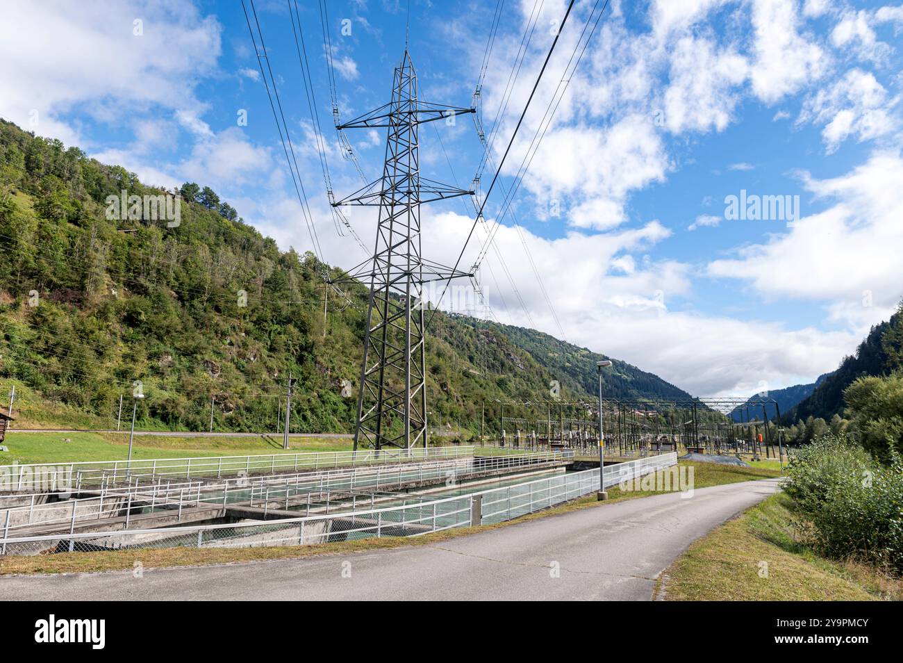 Tavanasa Graubünden Switzerland 17th September 2024 Kraftwerk Tavanasa ...