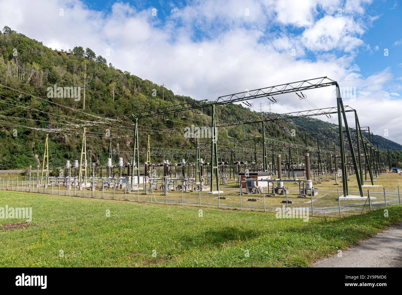 Tavanasa Graubünden Switzerland 17th September 2024 Kraftwerk Tavanasa ...