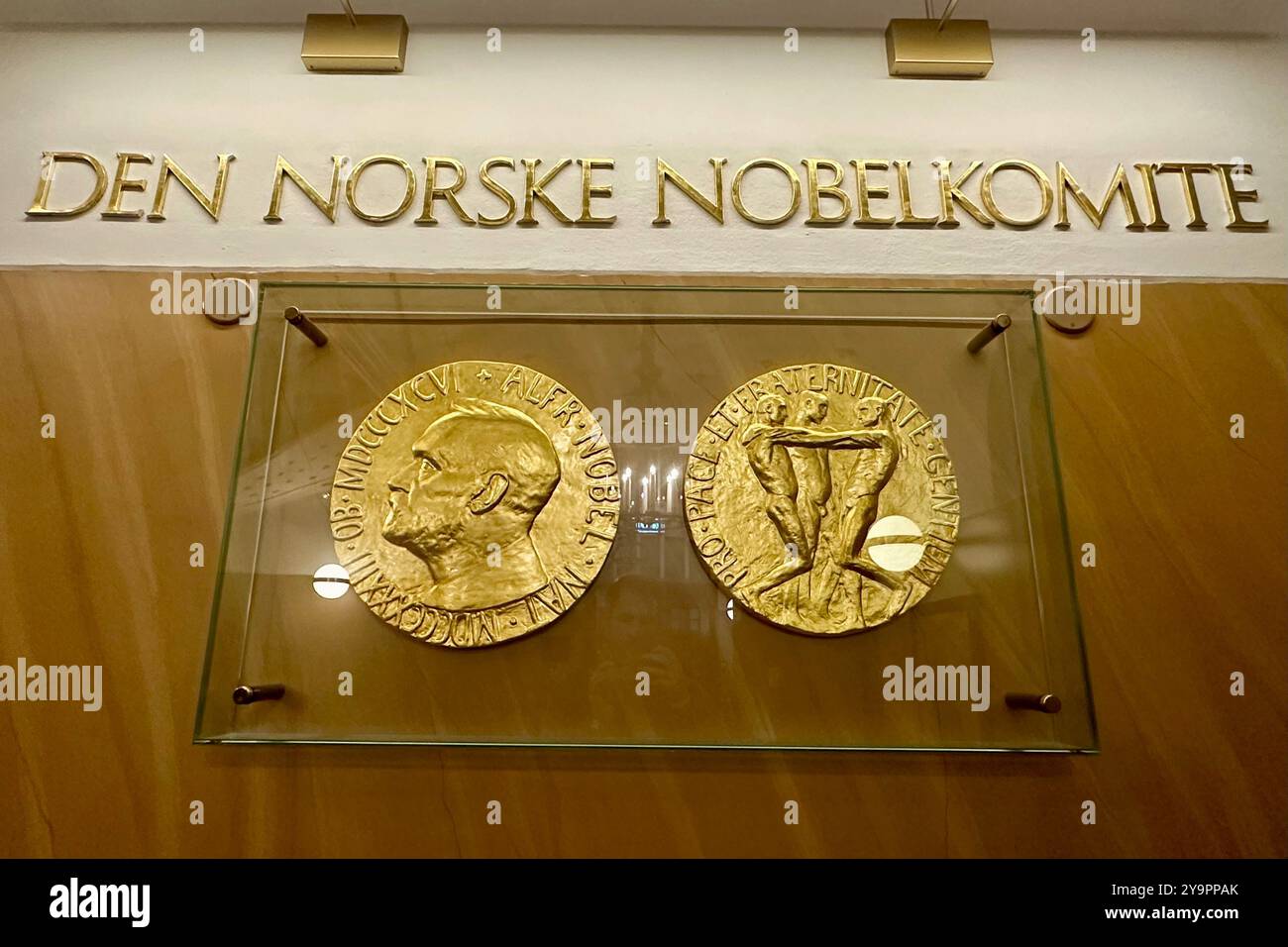 Oslo, Norway. 11th Oct, 2024. The front and back of the medal for the ...