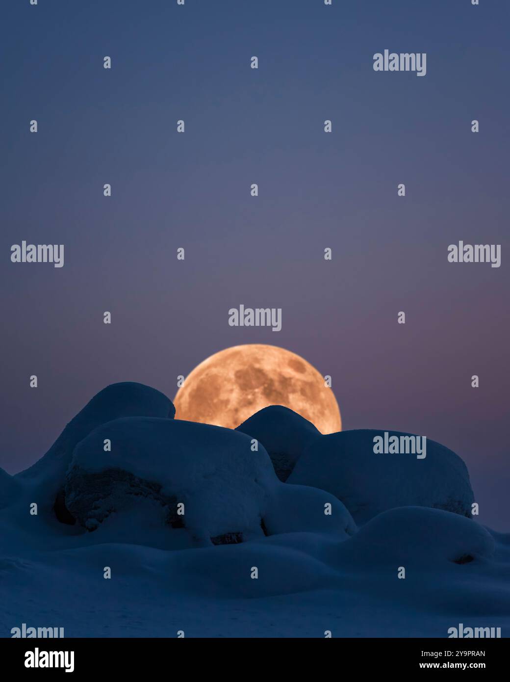Full moon purple night sky hi-res stock photography and images - Alamy