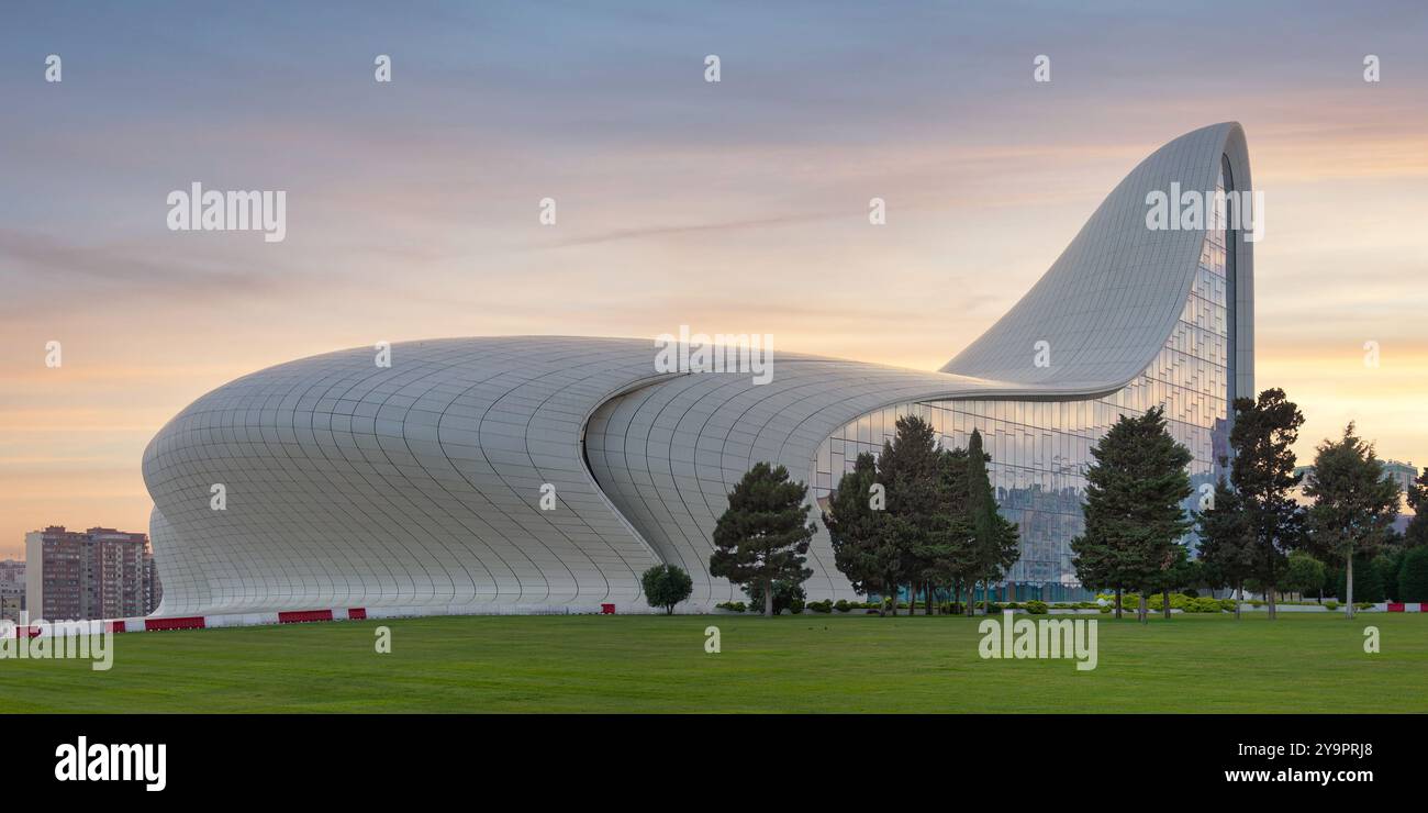 The Heydar Aliyev Centre in Baku, Azerbaijan, exemplifies contemporary ...