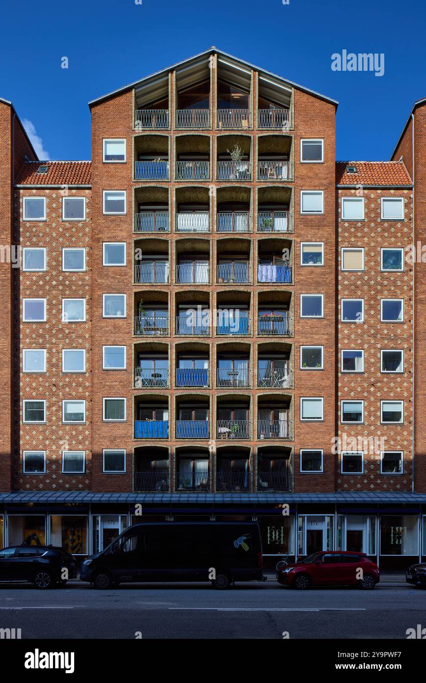 Dronningegården, apartment complex, designed by Kay Fisker, 1958 ...