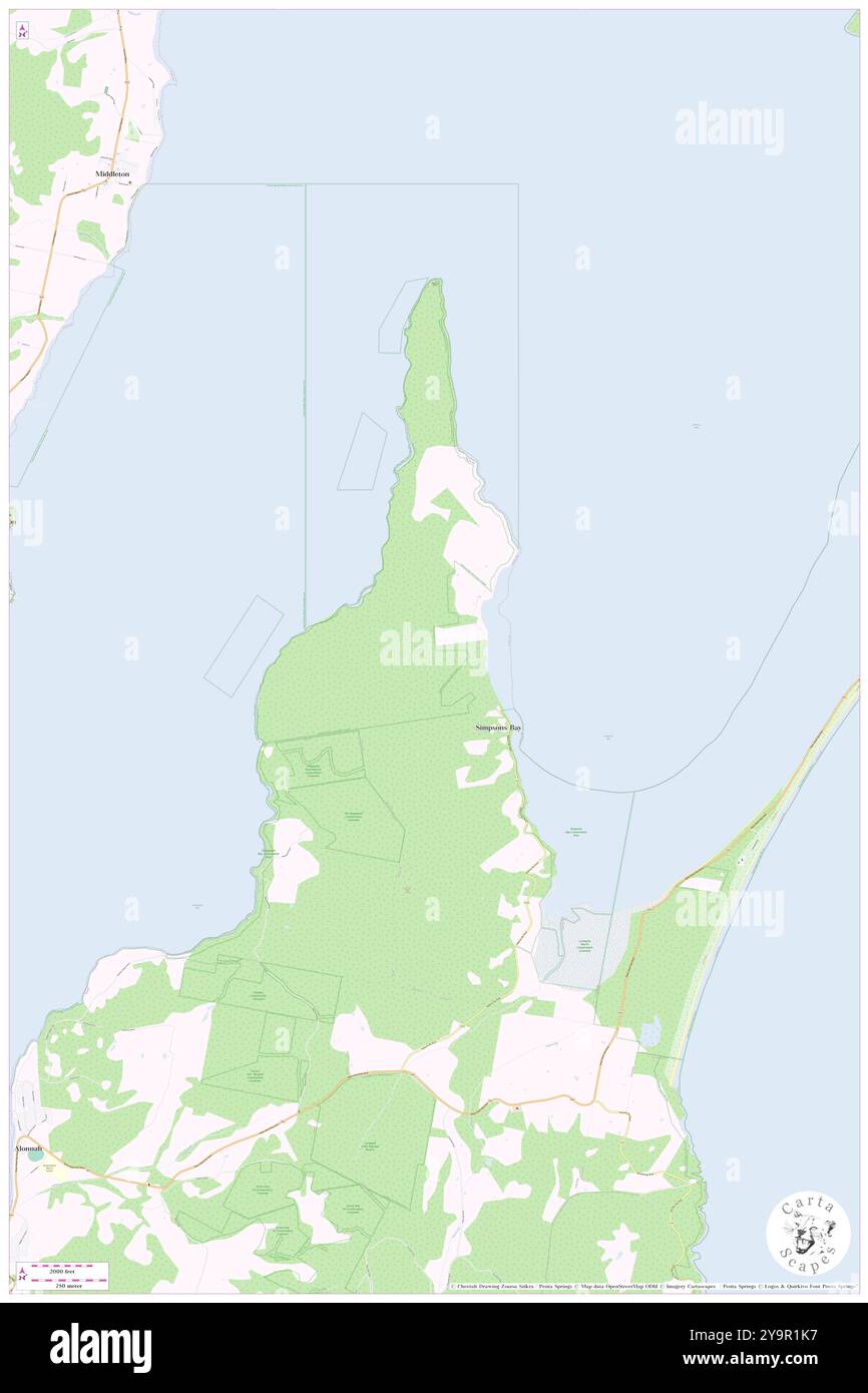 Simpsons Bay, Kingborough, AU, Australia, Tasmania, S 43 16' 40'', N ...