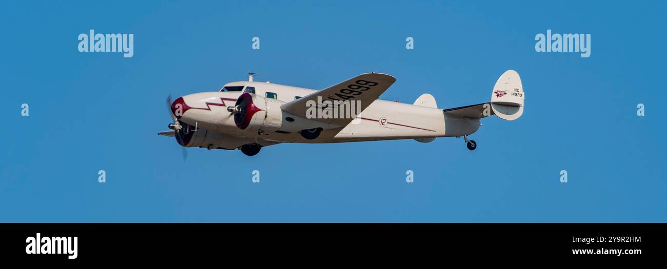 Lockheed Model 12 Electra at Sanicole Air Show 2024 in Hechtel-Eksel ...