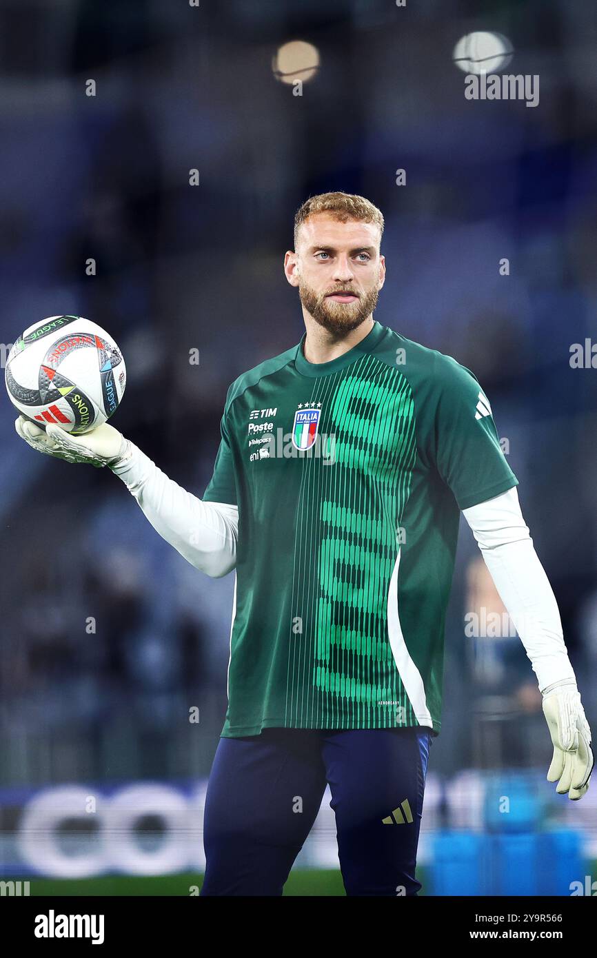 Rome, Italy. 10th Oct, 2024. Michele Di Gregorio goalkeeper of Italy ...