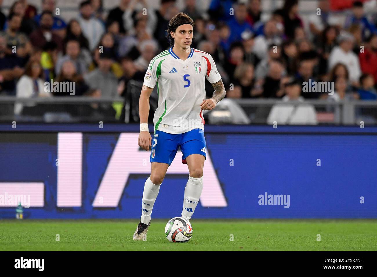 Riccardo Calafiori of Italy during the UEFA Nations League football ...
