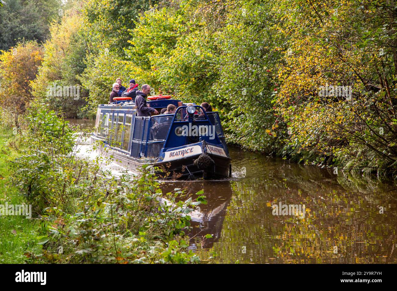 The narrowboat Beatrice operates on the Caldon Canal in north ...