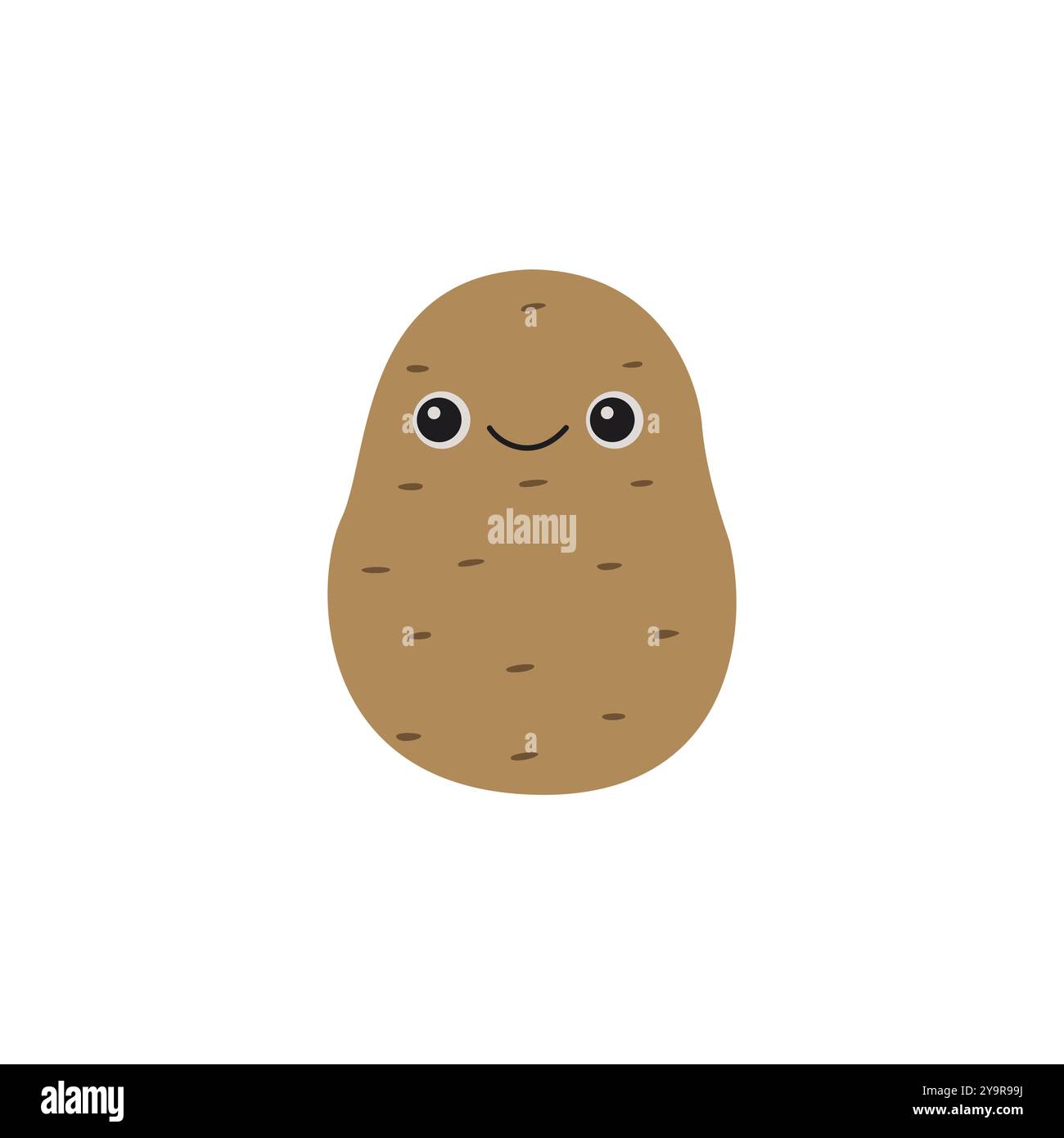 Cute potato with smiling face Stock Vector Image & Art - Alamy