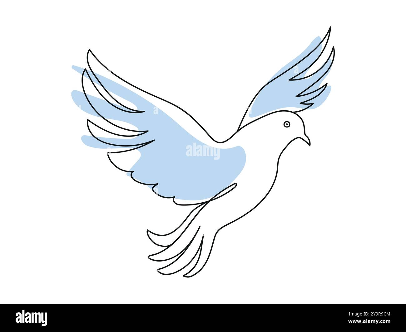 Flying Dove Outline Png