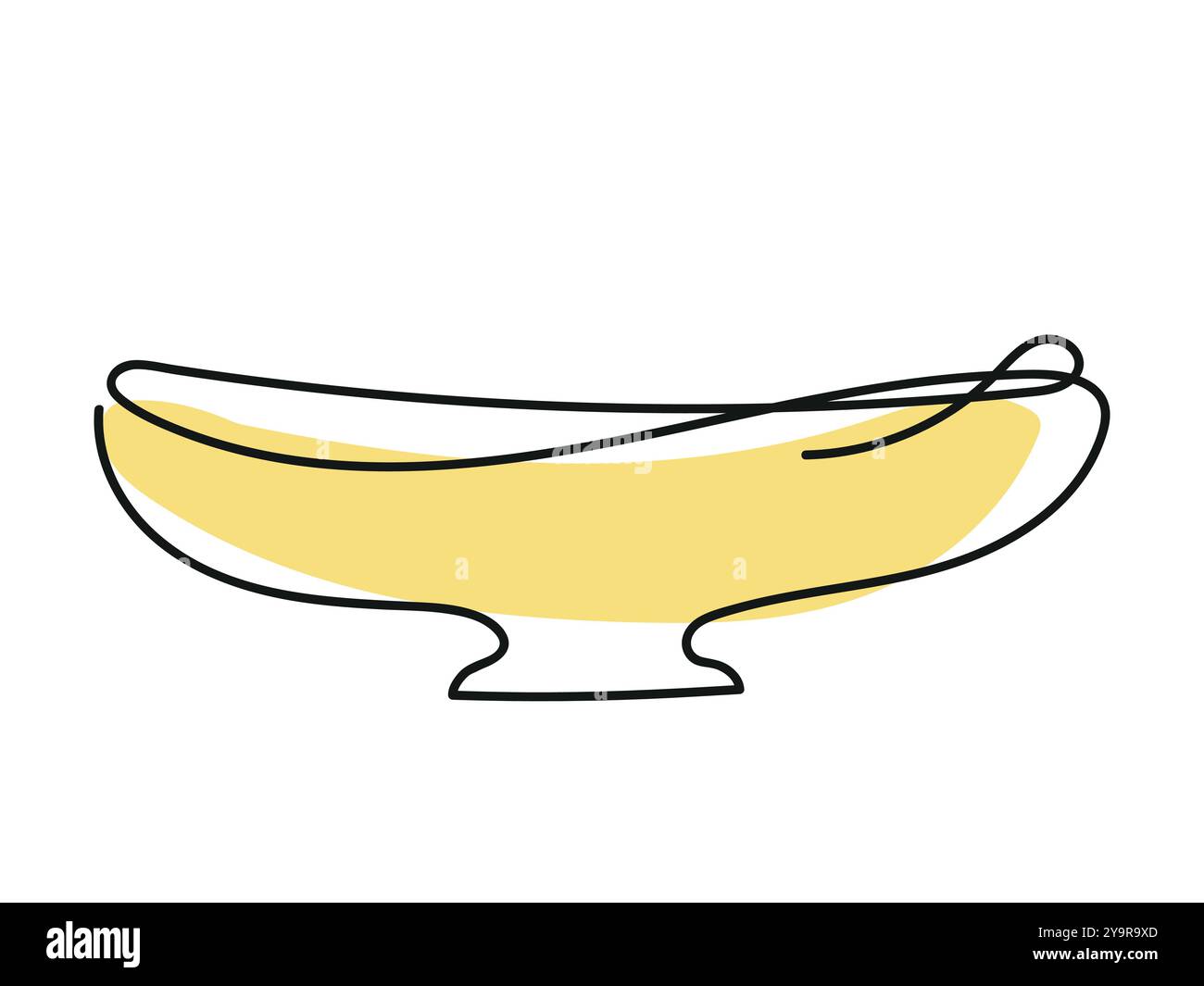 Simple white plate yellow Stock Vector Images - Alamy