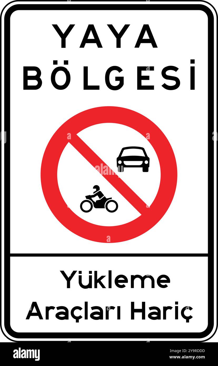 Pedestrian Zone, Warning Signs, Turkey Highway Standard Traffic Signs ...