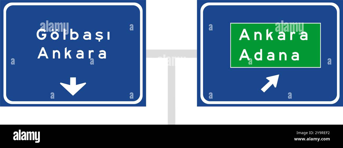 Coating Top Direction Sign, Warning Signs, Turkey Highway Standard ...