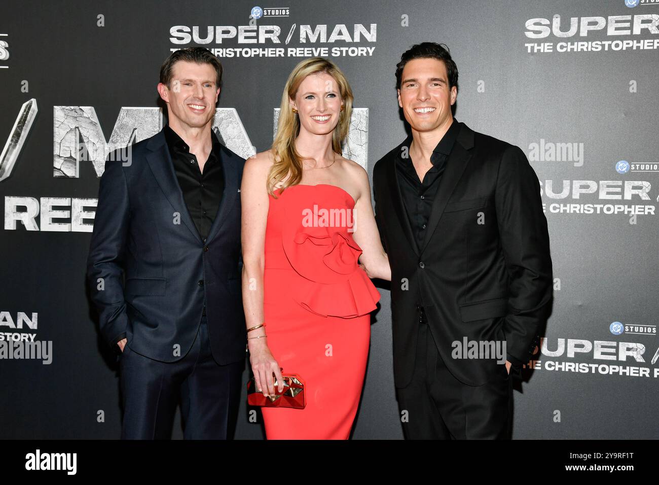 FILE - Matthew Reeve, from left, Alexandra Reeve Givens, and Will Reeve ...