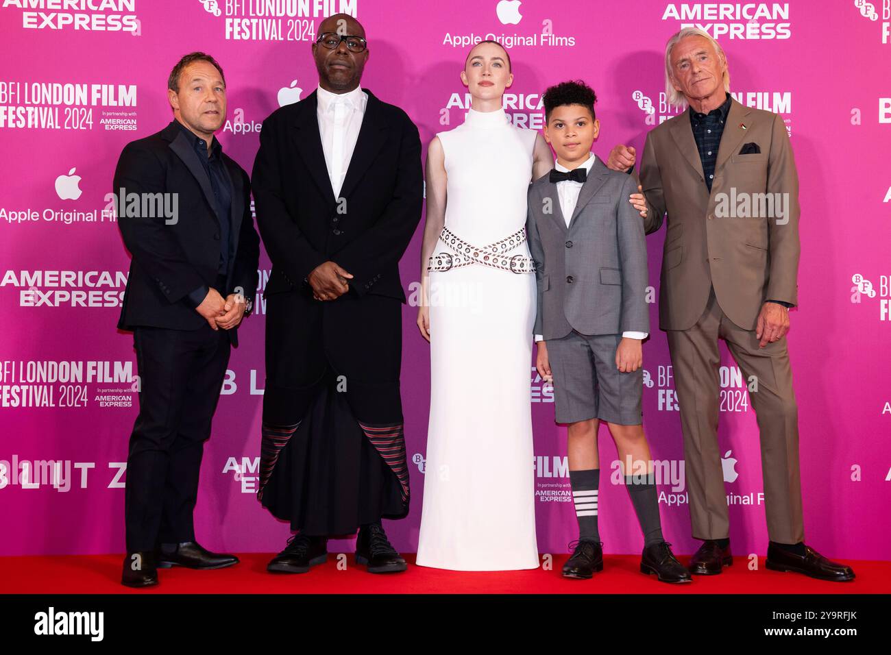 Producer Stephen Graham, from left, director Steve McQueen, Saoirse ...