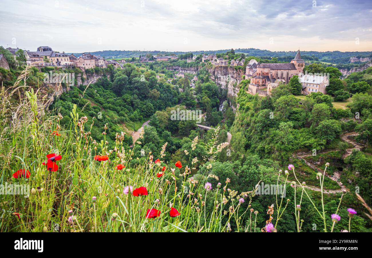 The Trou de Bozouls and Sainte-Fauste church in Aveyron, Occitanie ...