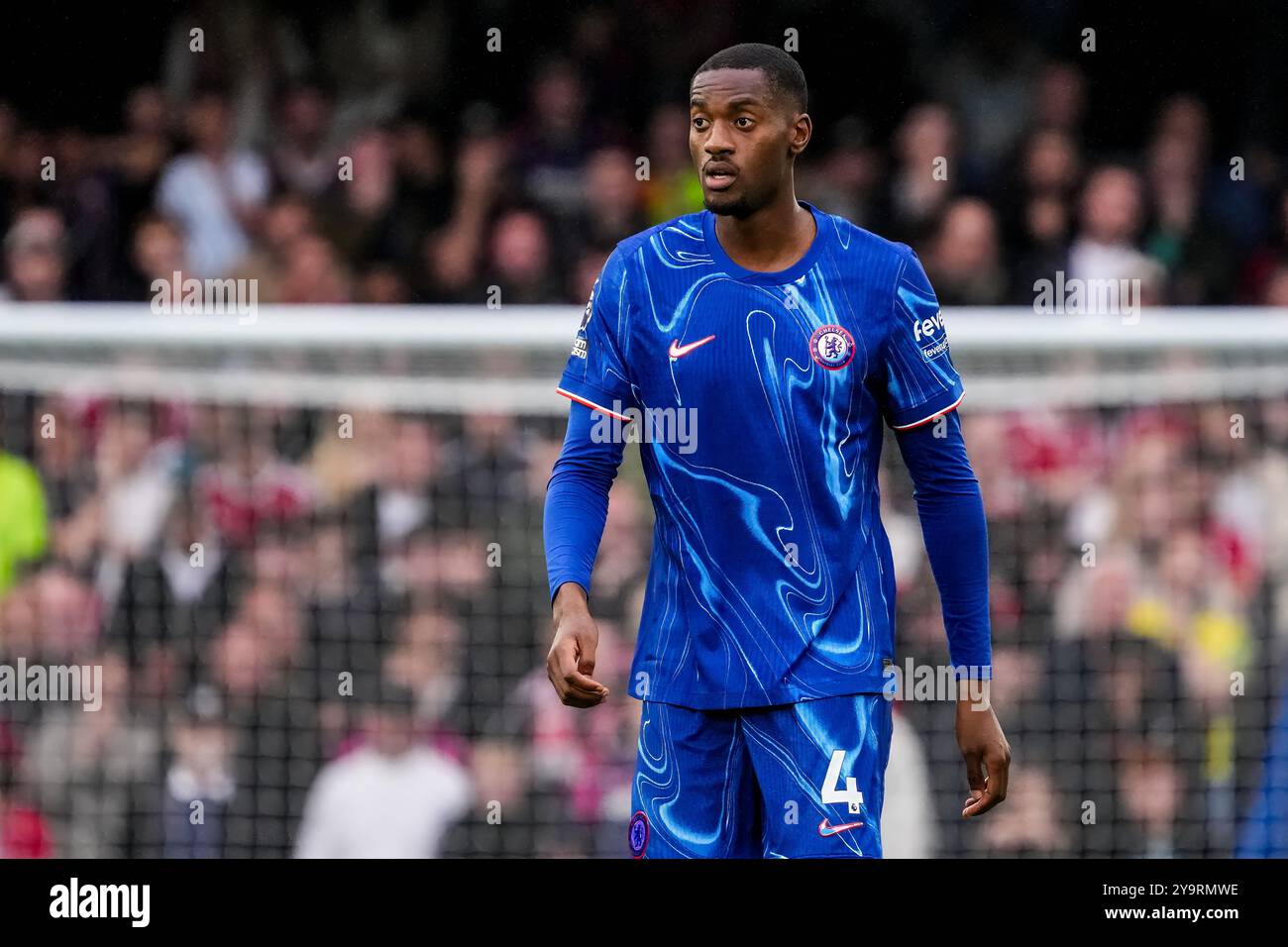LONDON, ENGLAND - OCTOBER 6: Tosin Adarabioyo of Chelsea FC looks on ...