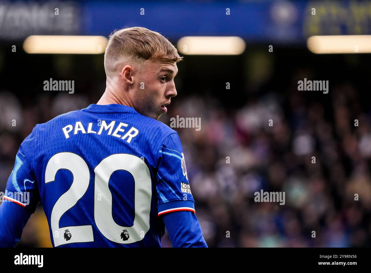 LONDON, ENGLAND - OCTOBER 6: Cole Palmer of Chelsea FC looks on during ...