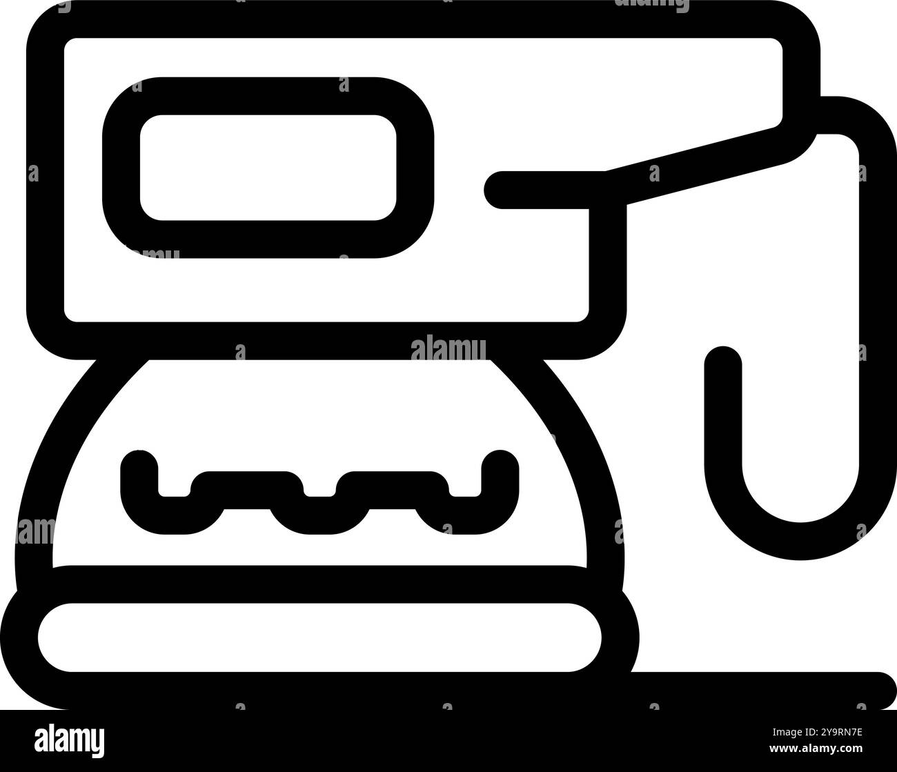 Electric iron generating steam for ironing clothes perfectly Stock ...