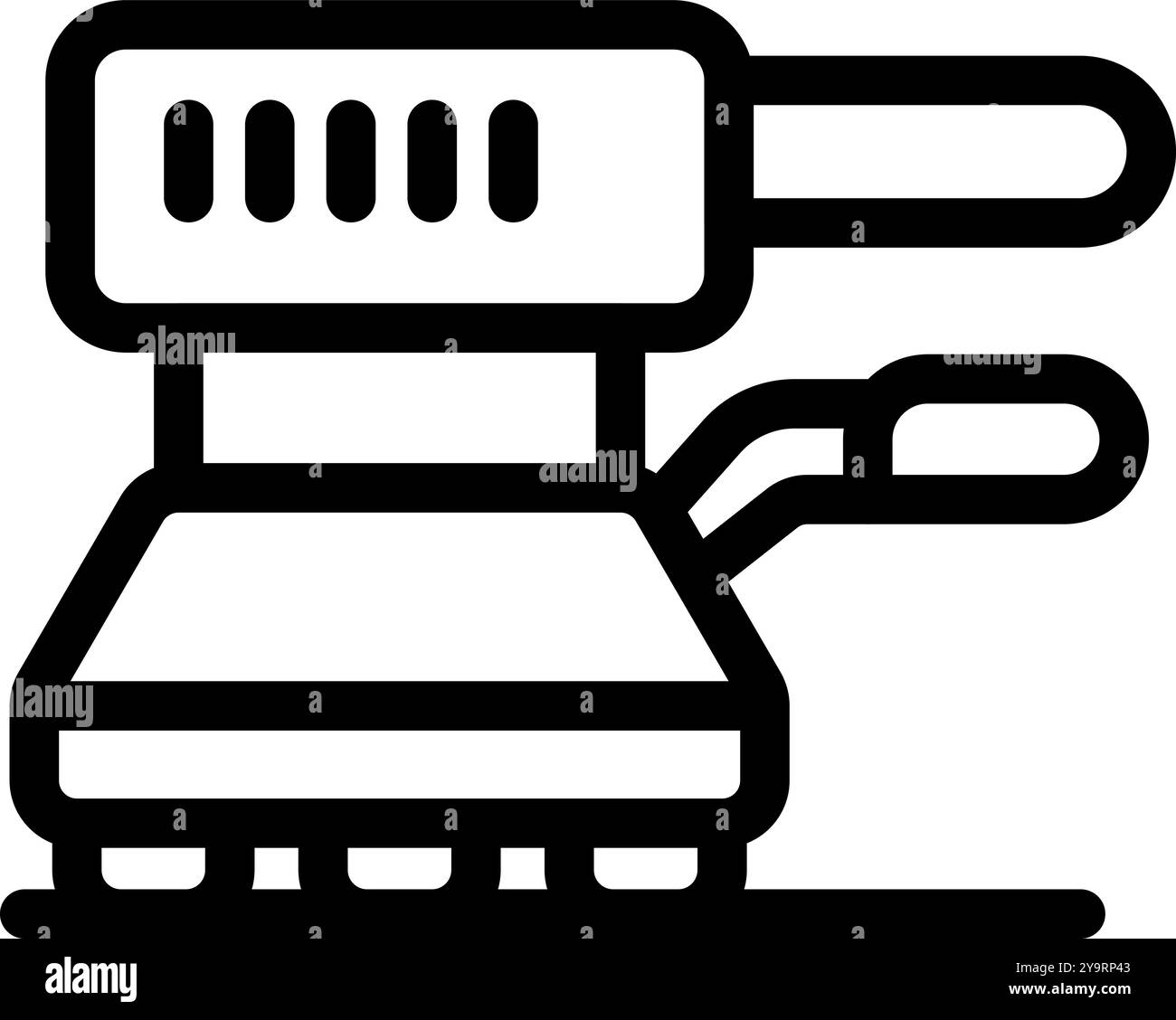 Electric hand wood planer icon outline vector. Carpenter tool for ...