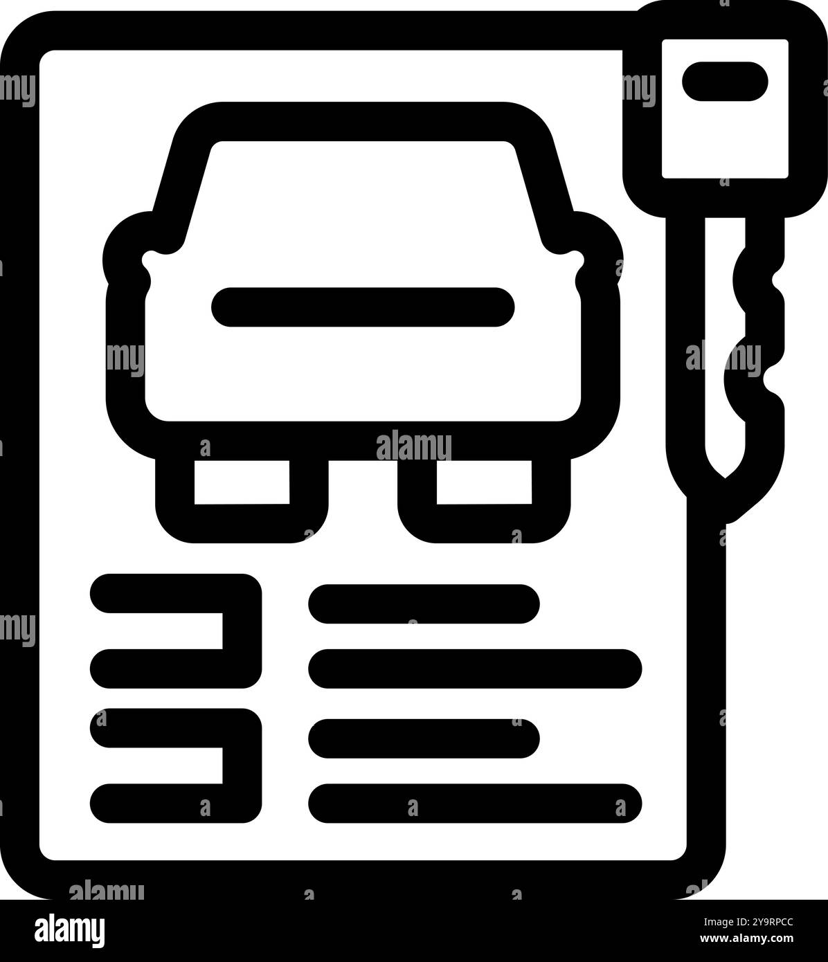 Form vehicle sales agreement Black and White Stock Photos & Images - Alamy