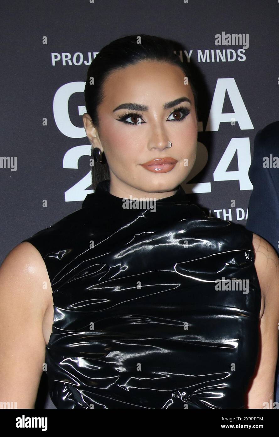 NEW YORK, NY- OCTOBER 10: Demi Lovato at Project Healthy Minds World ...