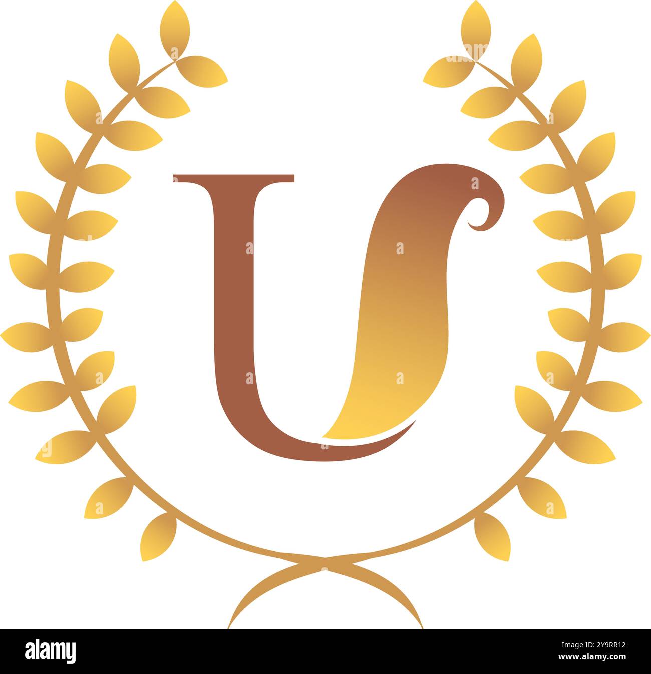Letter logo royal golden Stock Vector Images - Alamy