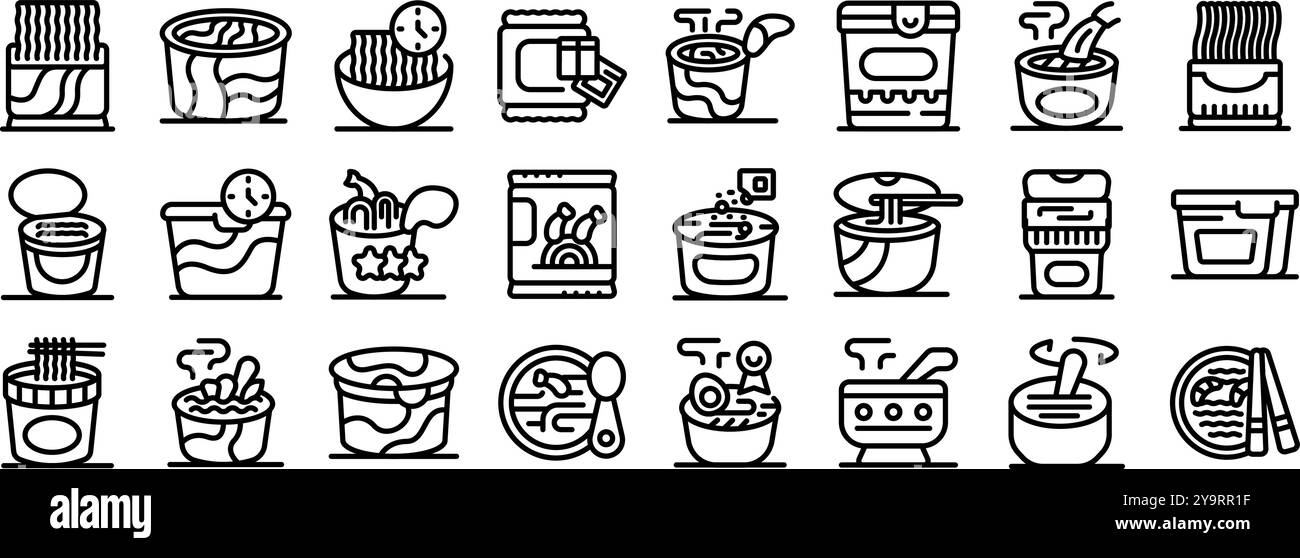 Instant cup soup in mug Stock Vector Images - Alamy